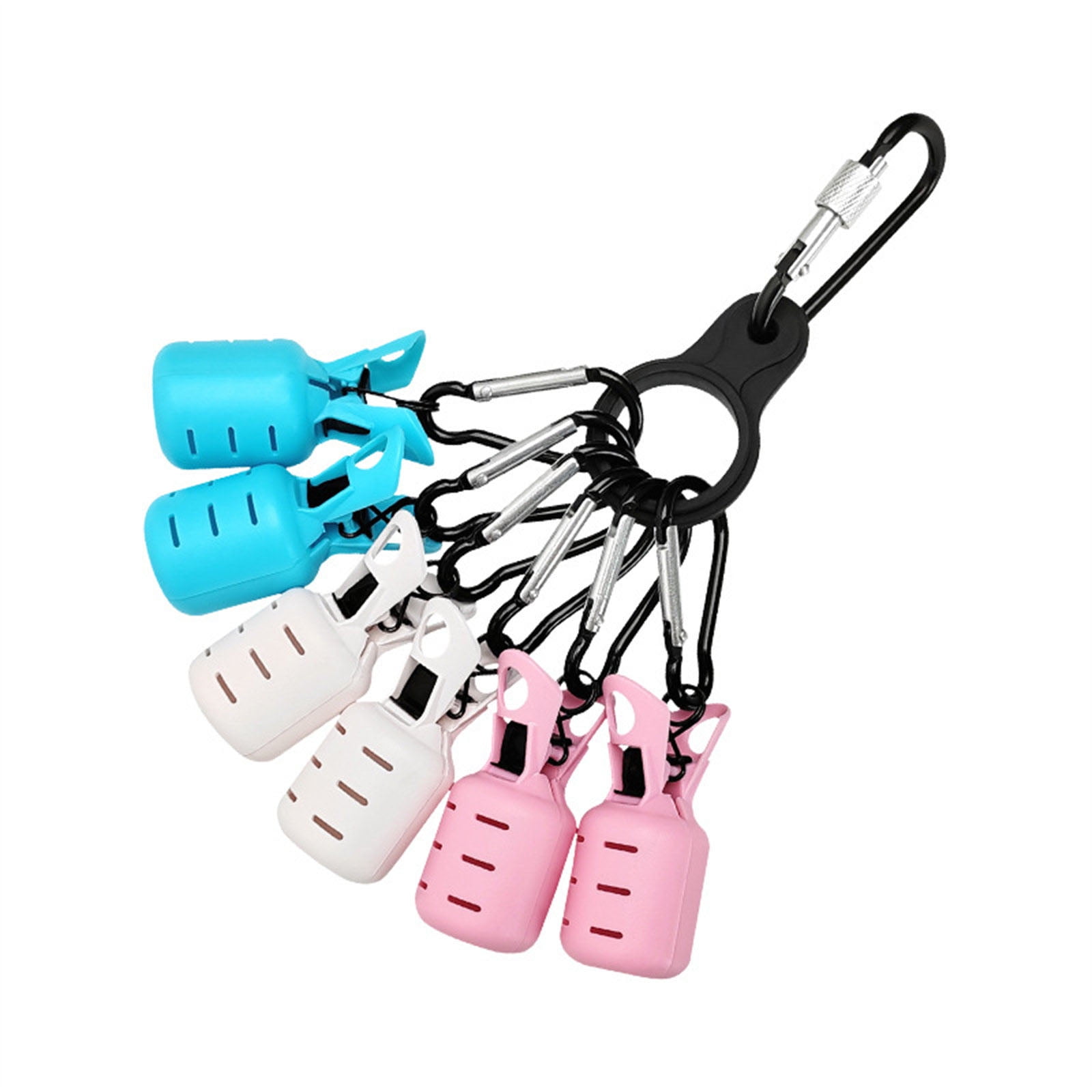 6Pcs Portable Squid Jigs Hook Covers with Carabiner Squid Jigs Baits ...