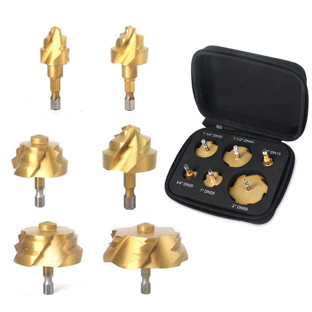 6Pcs Ppr Lifting Stepped Drill Bit Set Hexagon Shank Water Pipe ...