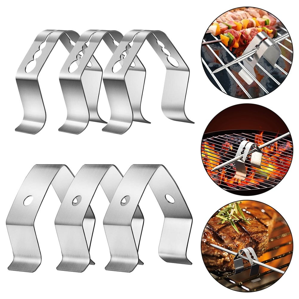 6Pcs Probe Thermometer Barbecue Holder Meat For Maverick Igrill Clip ...