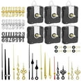6Pcs DIY Wall Clock Movement Mechanism Kit, Silent Clock Motor ...