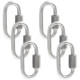 6Pcs Quick Links 1/8 Inch 304 Stainless Steel D Shape Locking Quick ...