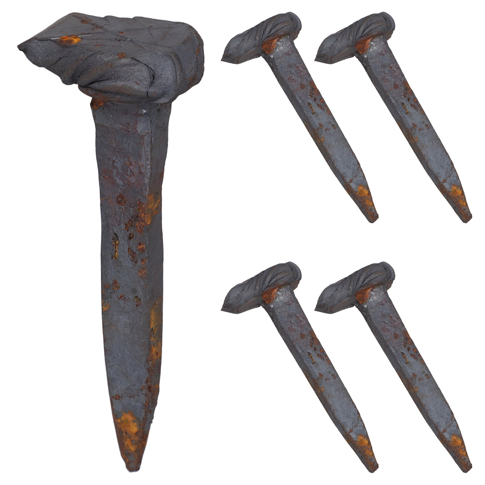 6Pcs Railroad Spikes Ideal for Securing Tracks Flooring Furniture and DIY Projects Forged from ...