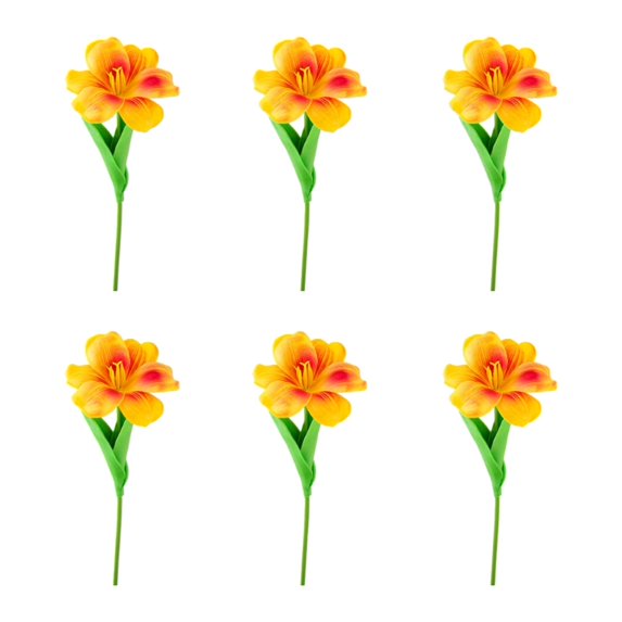 6Pcs Realistic Artificial Flower 11.8Inch Home Flower Arrangement ...