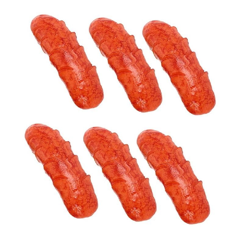 6Pcs Realistic Simulation Hot Dogs Artificial Toast Sausage Food Model ...