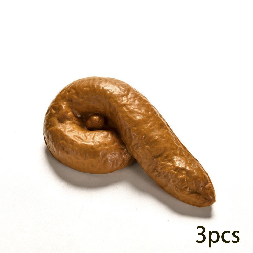 6Pcs Realistic Soft Fake Dog Poop Pranks Gag Joke Party Toys Poo Rubber ...