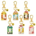 6Pcs Rectangle Amulet Alloy Enamel Pendant Decorations with Alloy ...