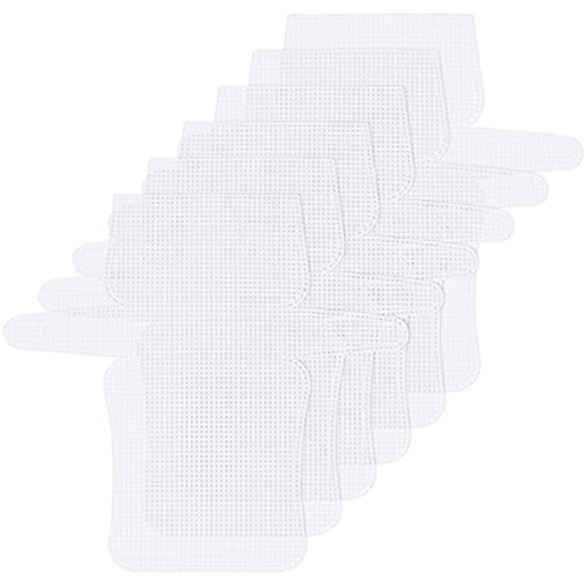 6Pcs Rectangle Plastic Mesh Canvas Sheets Plastic Net Cover Acrylic ...