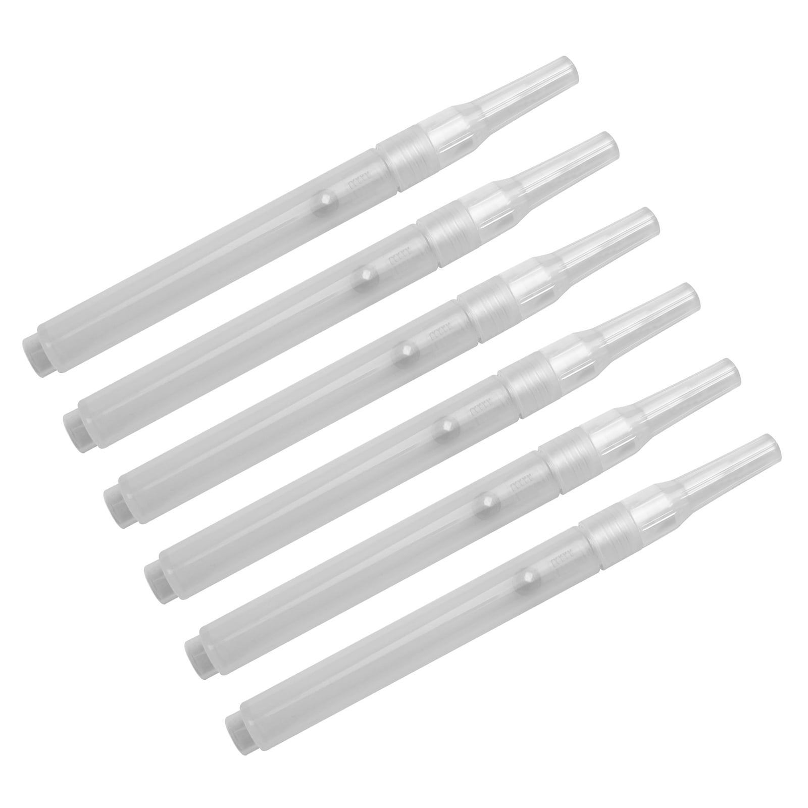 6Pcs Refillable Empty Brush Pen Clear Empty Paint Pen Acrylics Empty ...