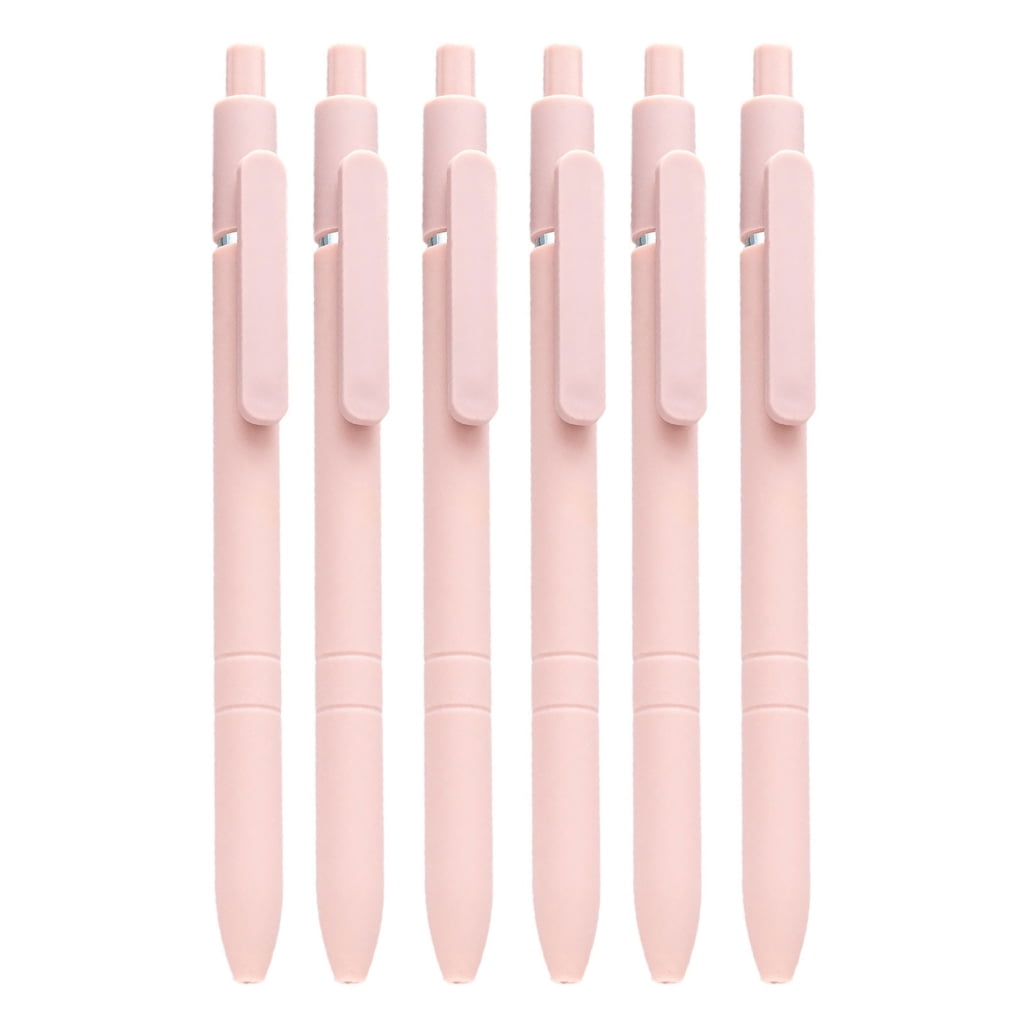 6Pcs Refillable Retractable Ballpoint Pen 0.5MM Write Smoohtly ...