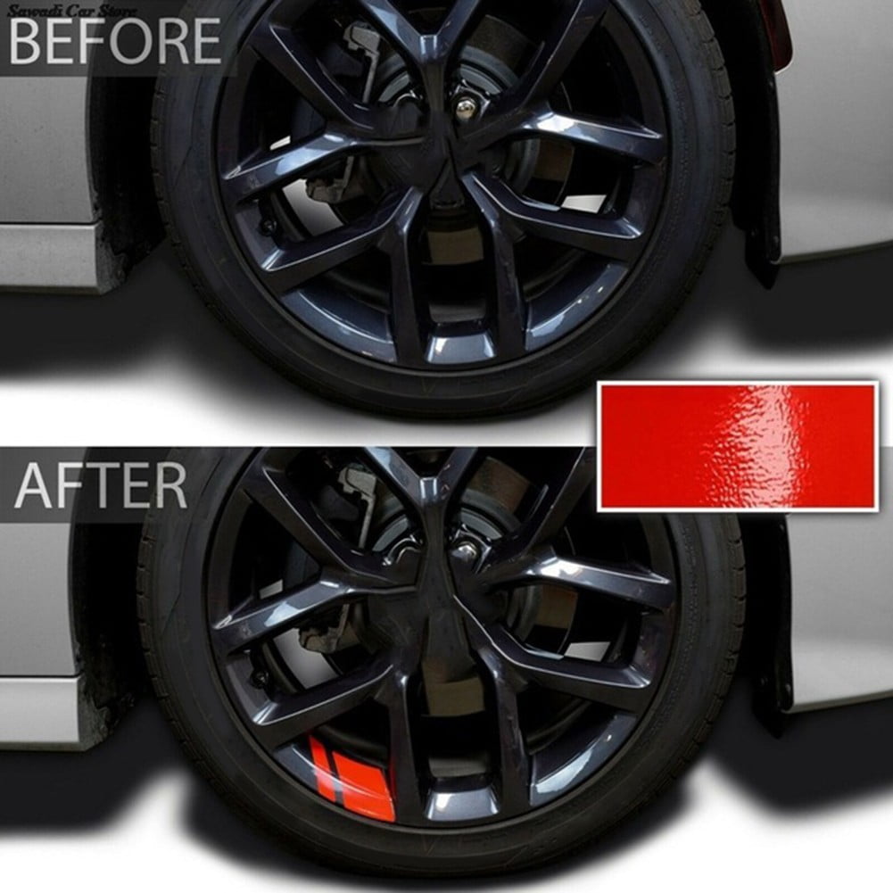 6PCS Reflective Car Wheel Rim Vinyl Decal Sticker Accessories For 18 ...