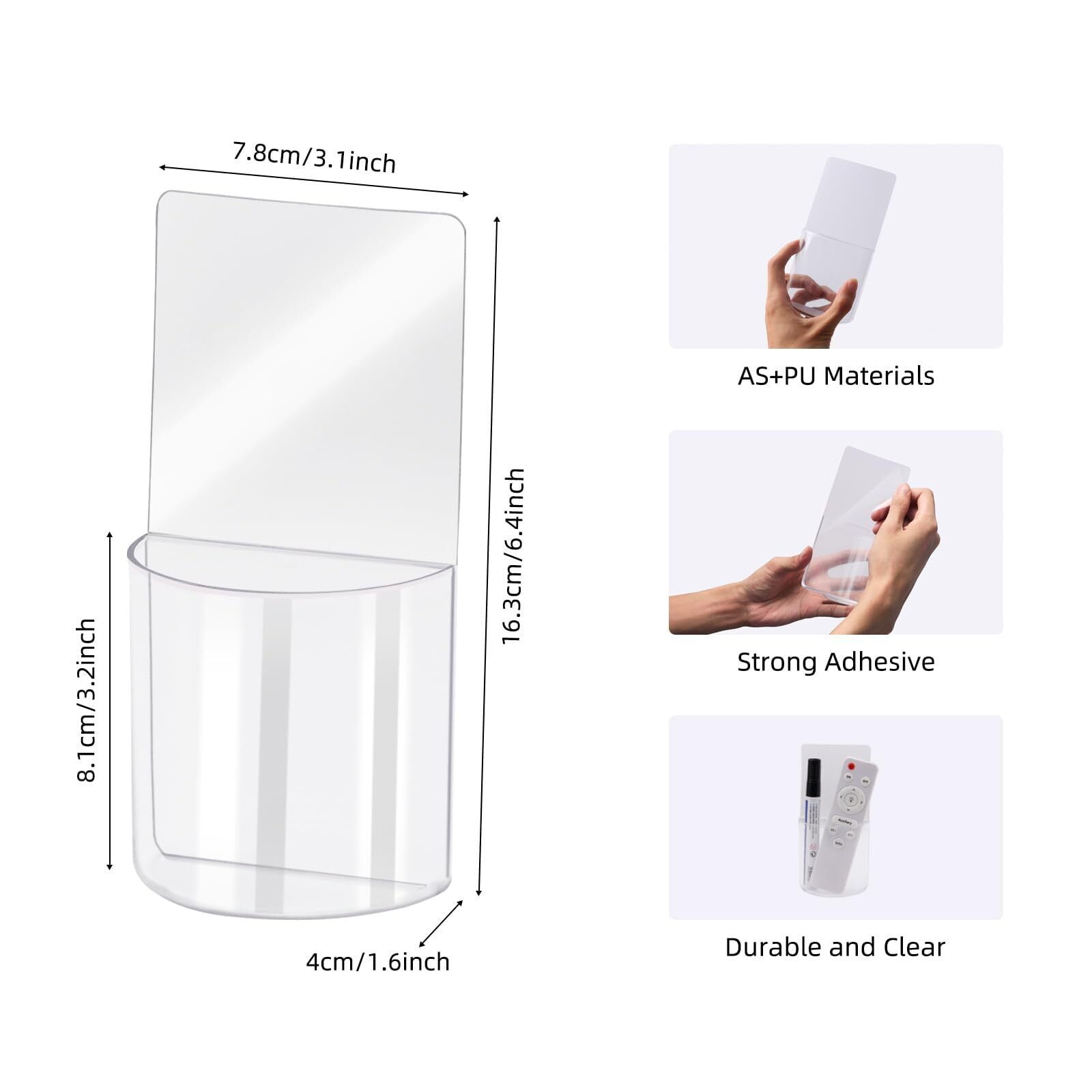 6Pcs Remote Control Holder,TV Remote Controller Holder Wall Mount for ...