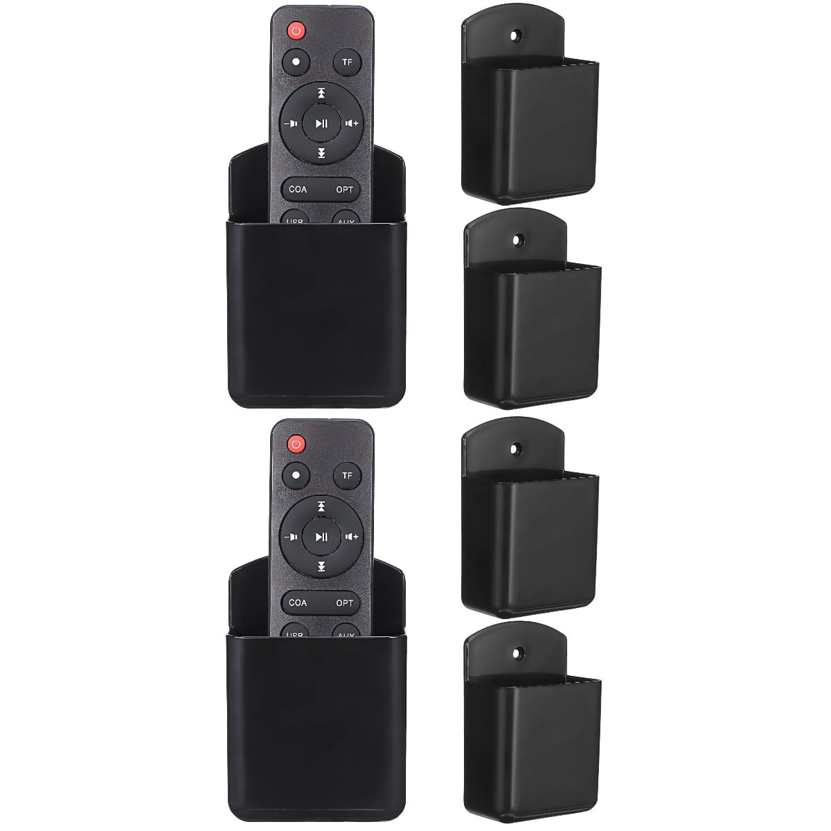 6Pcs Remote Control Holder Wall Mount, TV Remote Holder, Self Adhesive ...