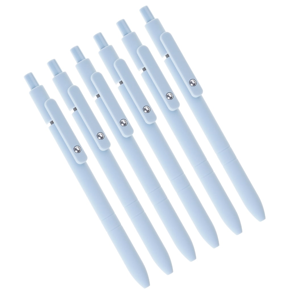 6Pcs Retractable Ballpoint Pen Refillable Business Signing Pen 0.5MM ...
