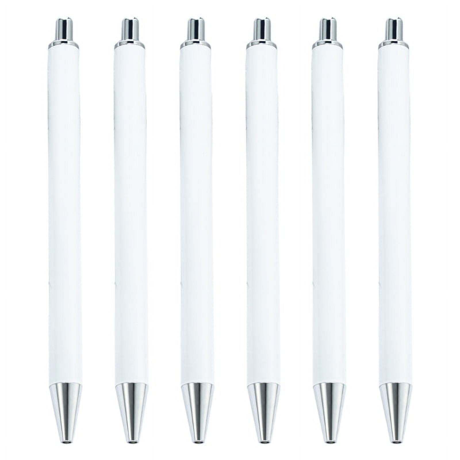 6Pcs Retractable Ballpoint Pen for Heat Transfer, Sublimation Pen Blank ...