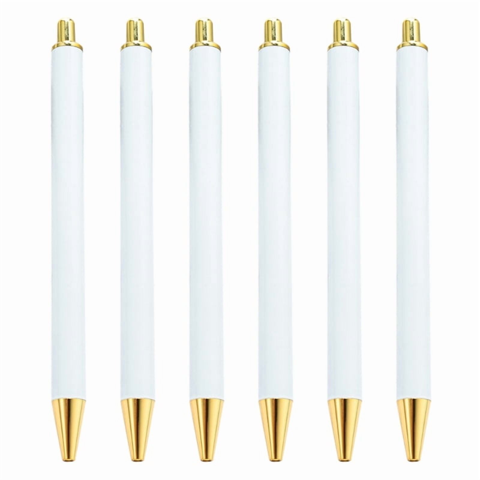 6Pcs Retractable Ballpoint Pen for Heat Transfer, Sublimation Pen Blank ...