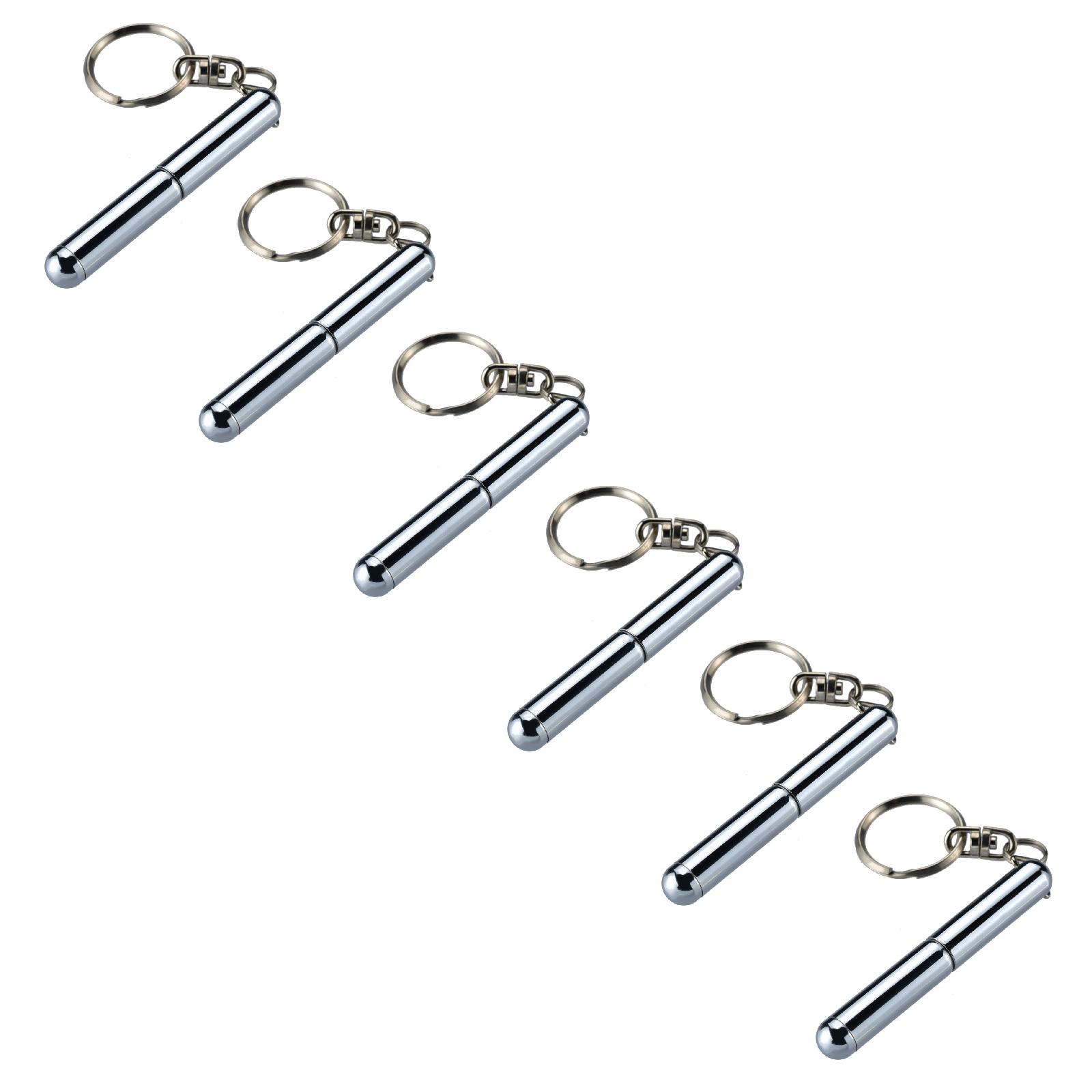 6Pcs Retractable Mini Pen Made of Stainless Steel Metal Tool Pen,Tool ...