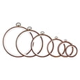 6Pcs Round Rubber Embroidery Hoops Adjustable Stitching Frame ...