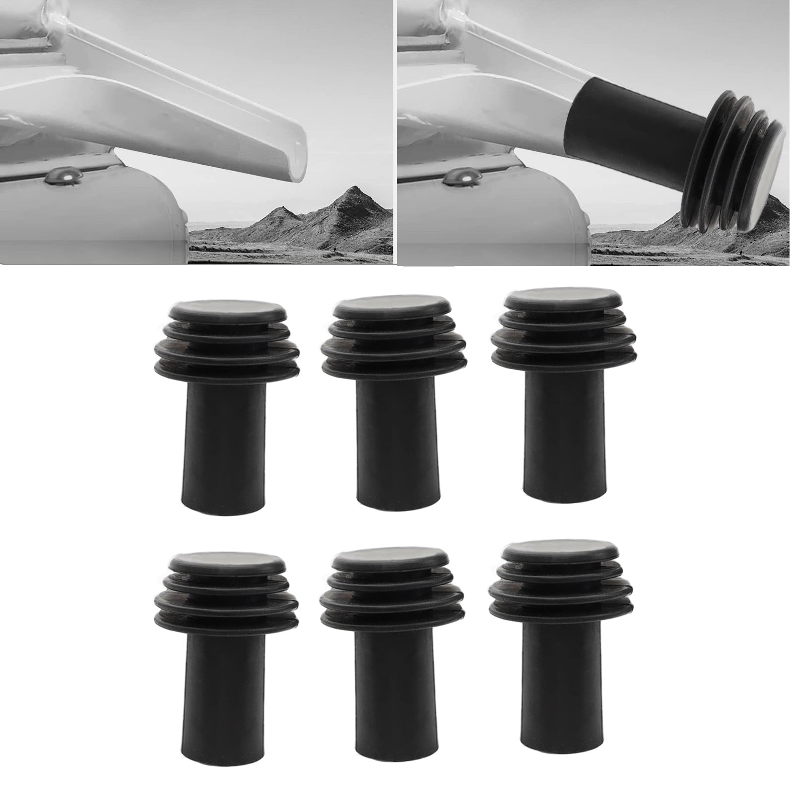 6Pcs RV Cover Protector RV Gutter Spout Cover RV Rain Gutter Extension ...