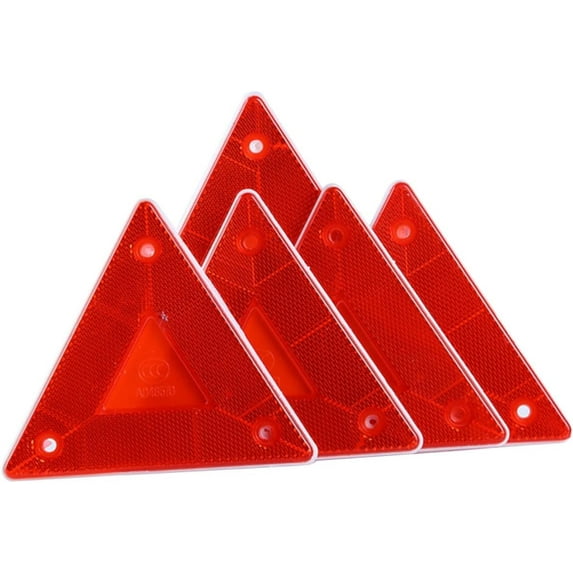 6Pcs Safety Reflective Warning Sign，Emergency Roadside Safety Signs for ...