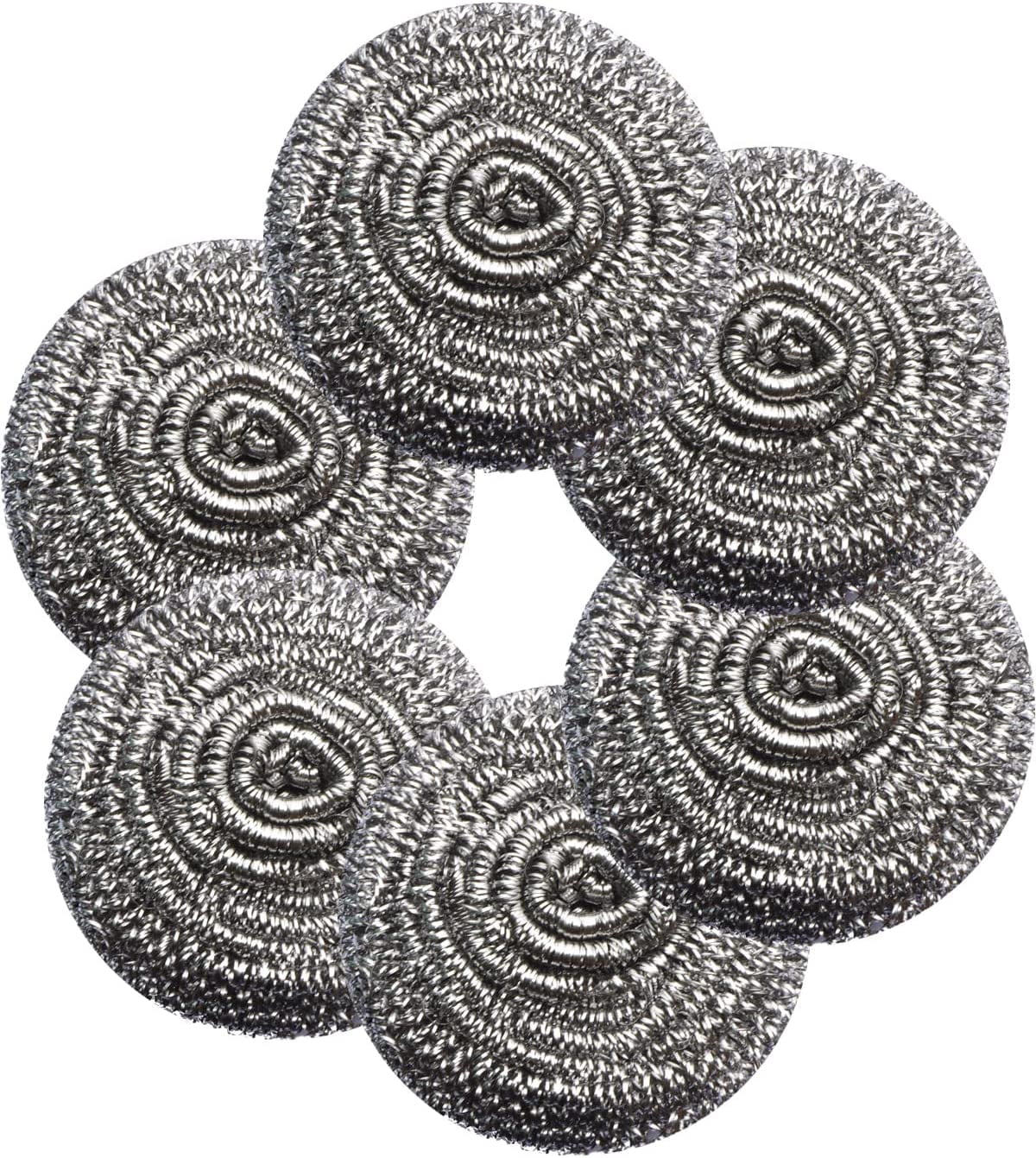 6Pcs Scourer Steel Wool Scrubber - Steel Wool for Cleaning Dish Pots ...