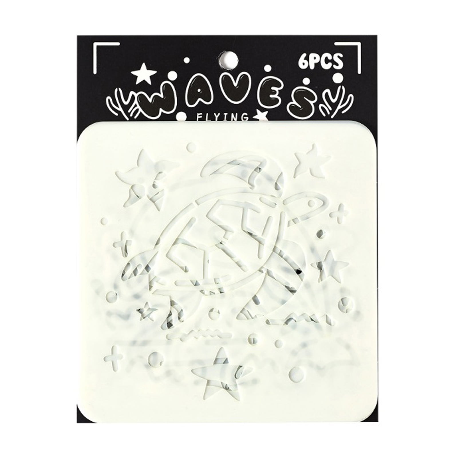 6Pcs Sea Creature Theme Templates 5x5Inch Kids Drawing Stencils for ...