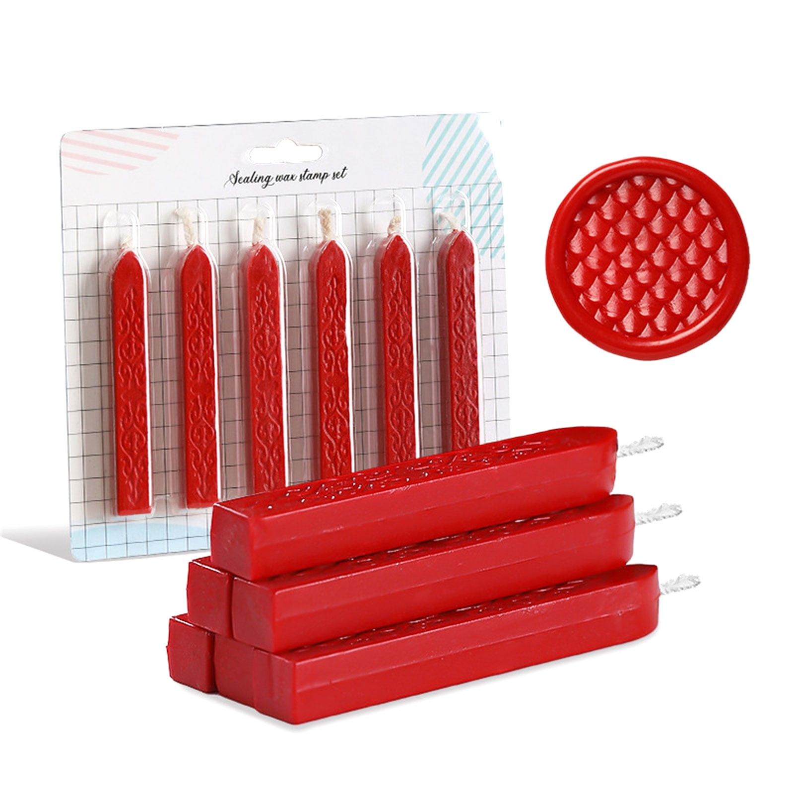 6Pcs Seal Wax with Wick, Colorful Wax Seal for Wax Seal Stamp, Seal ...