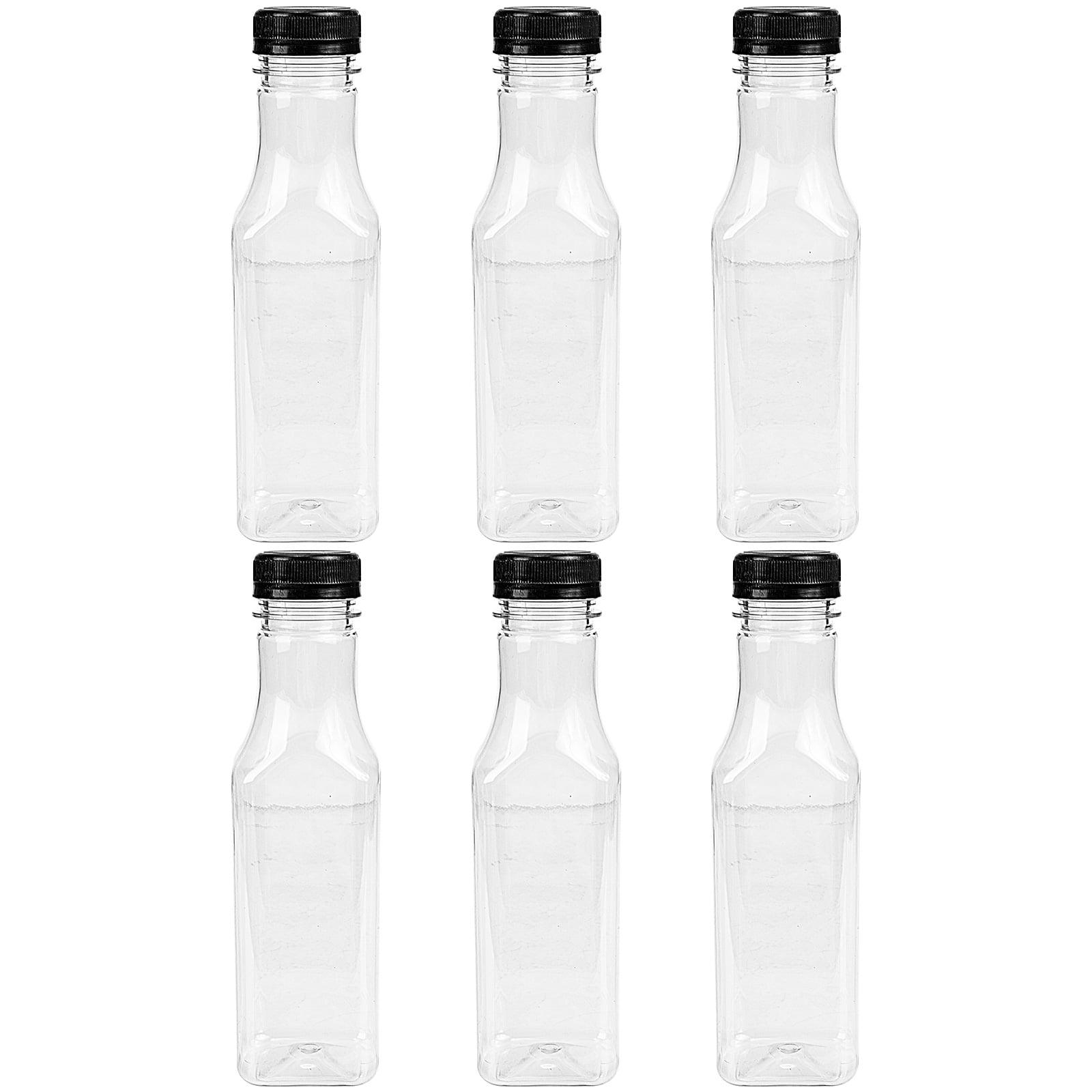 6Pcs Sealing Plastic Bottle Milk Tea Bottles Juice Bottles Plastic ...
