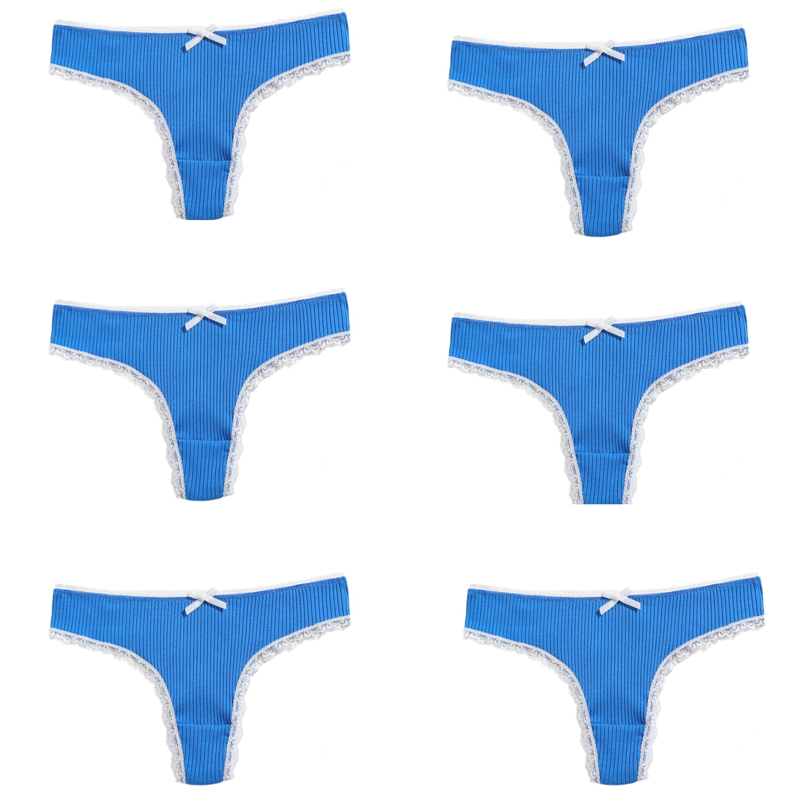 6Pcs Seamlesses Thongs for Women Not Show Thong Underwear,Lady ...