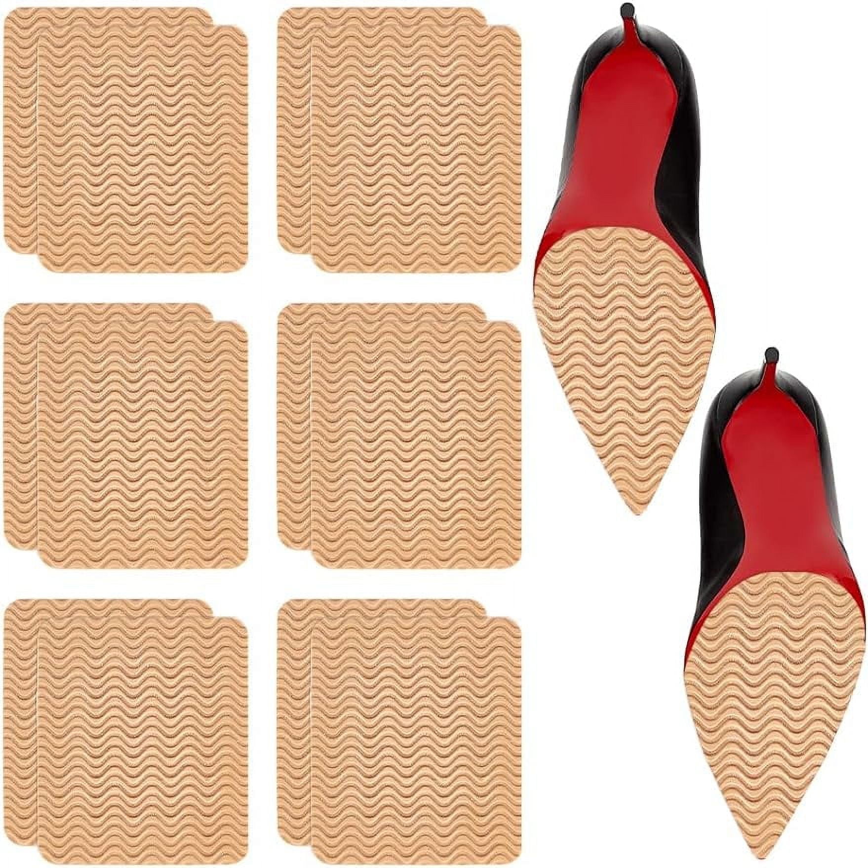6Pcs Self Adhesive Shoe Sole Repair Rubber Heels 3mm Thick Non-Slip ...