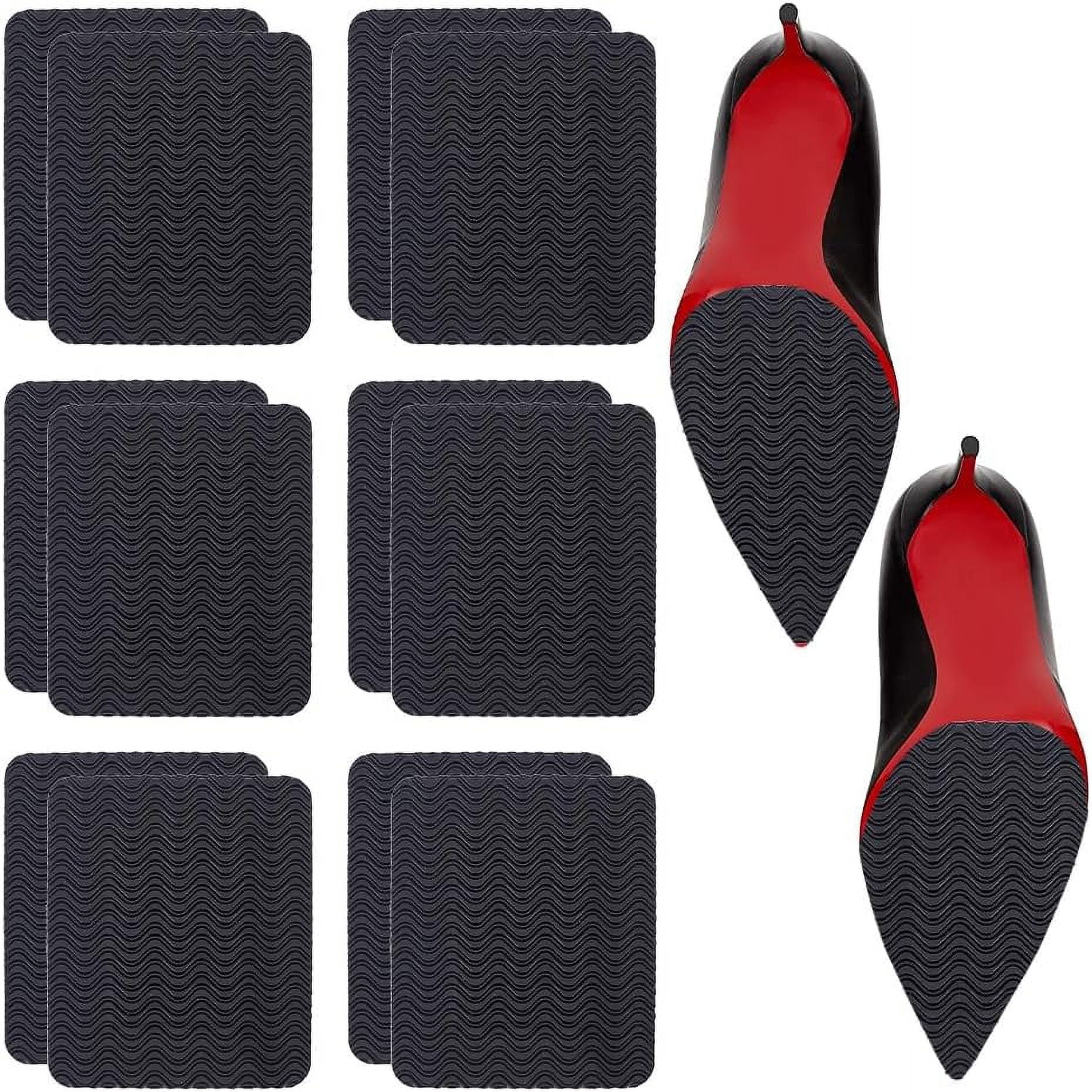 6Pcs Self Adhesive Shoe Sole Repair Rubber Heels 3mm Thick Non-Slip ...