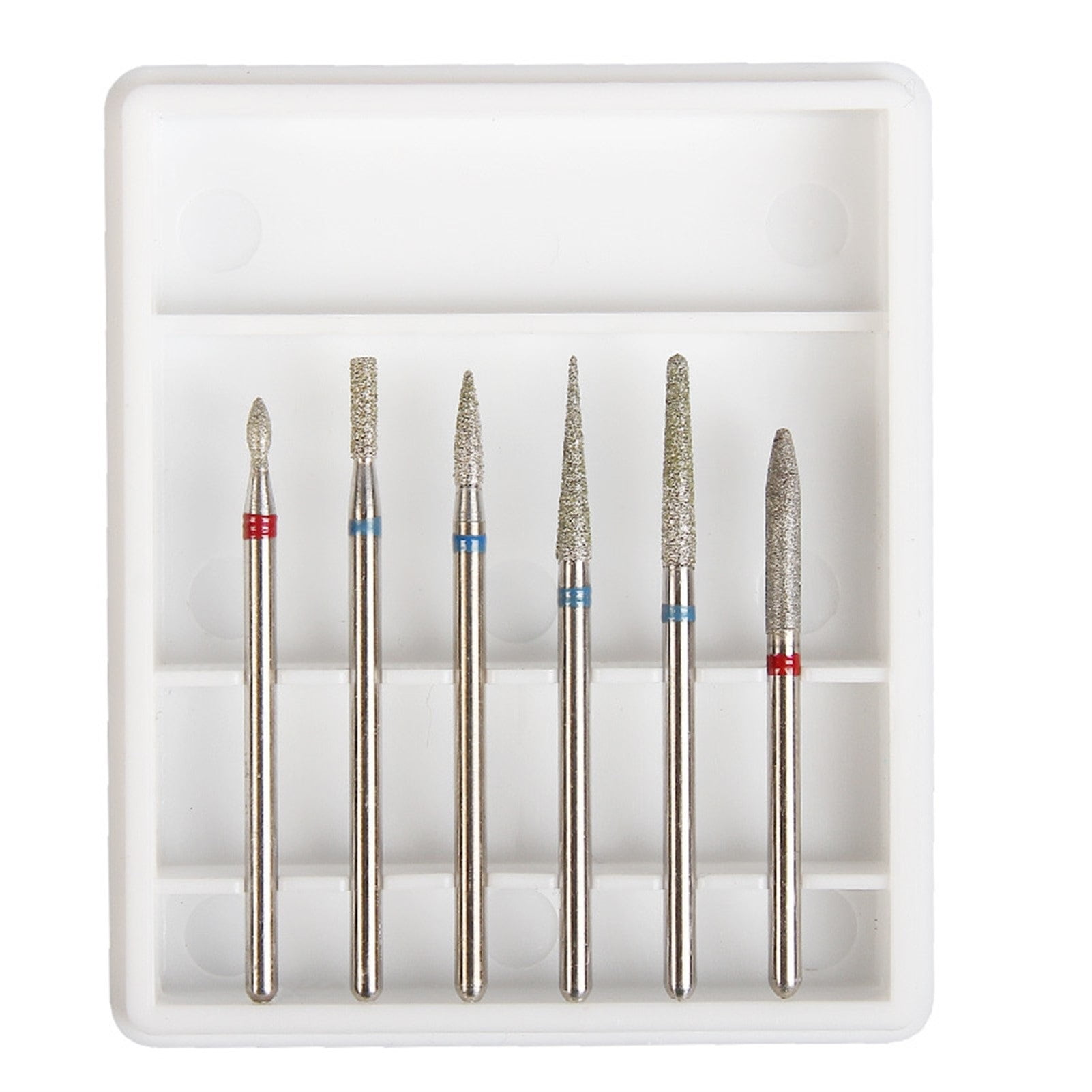 6Pcs/Set 3/32" Nail Art Electric Drill Bits Rotary Milling Cutter ...