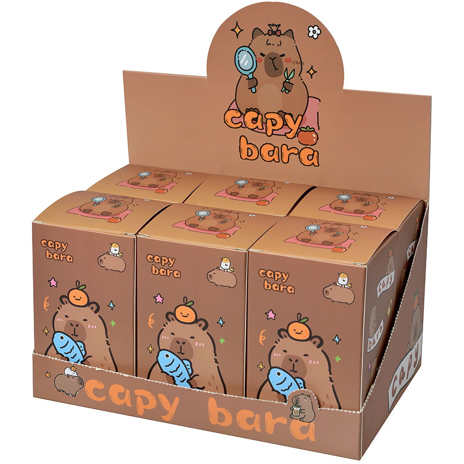 6Pcs/Set Capybara Figure Blind Box Anime Capybara Figures Doll ...