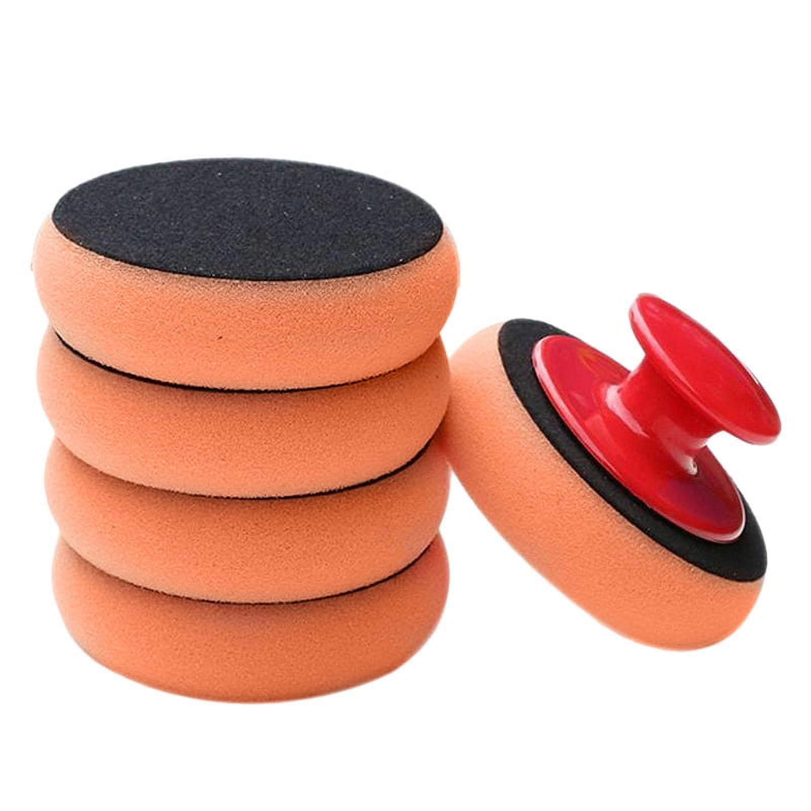 6Pcs/Set Car Wax Wash Polish Pad Sponge Cleaning Foam Kit Microfiber ...