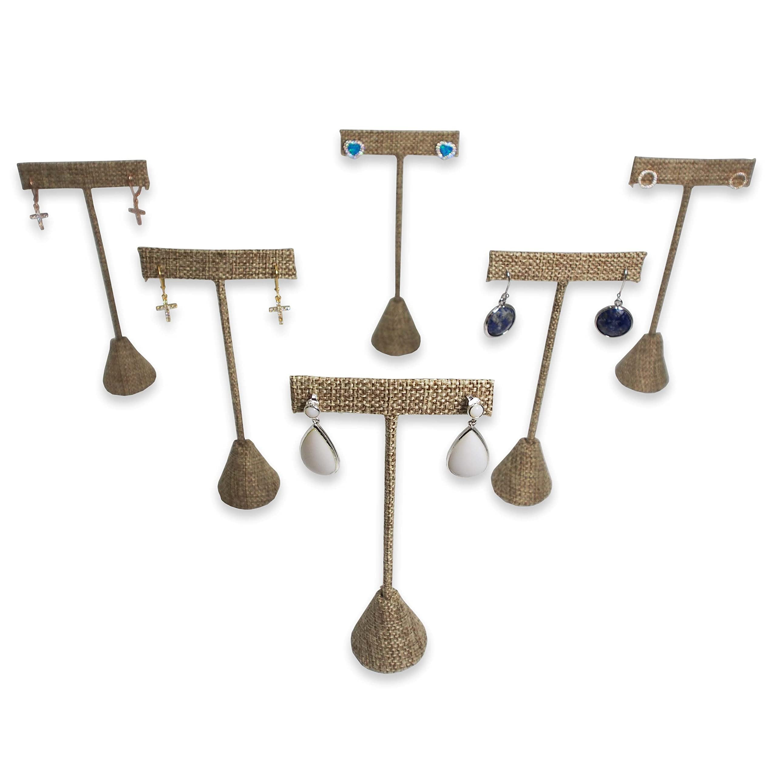 6Pcs Set Earring T Stand Display Set, Jewelry Display Stand for ...