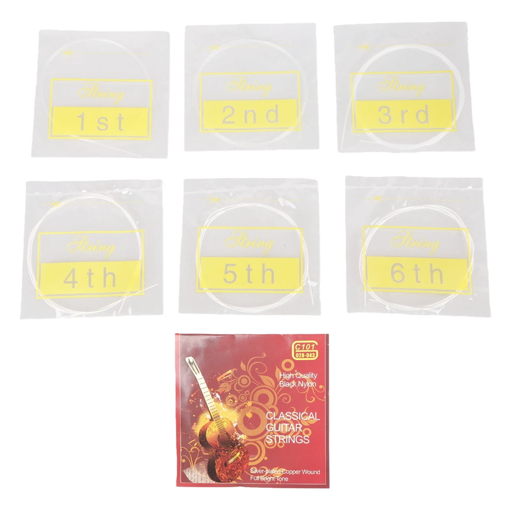 6Pcs/Set Electric Guitar Strings 6 String Set Metal Material Practiced ...