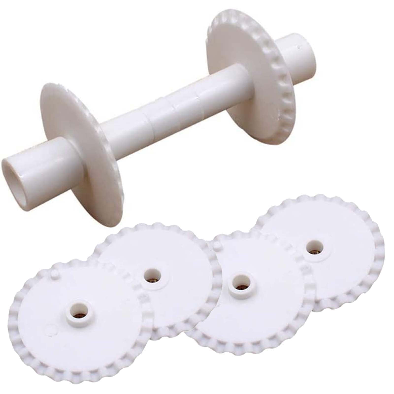 6Pcs/Set Flower Border Fondant Roller Cutters Cake Lace Decoration ...