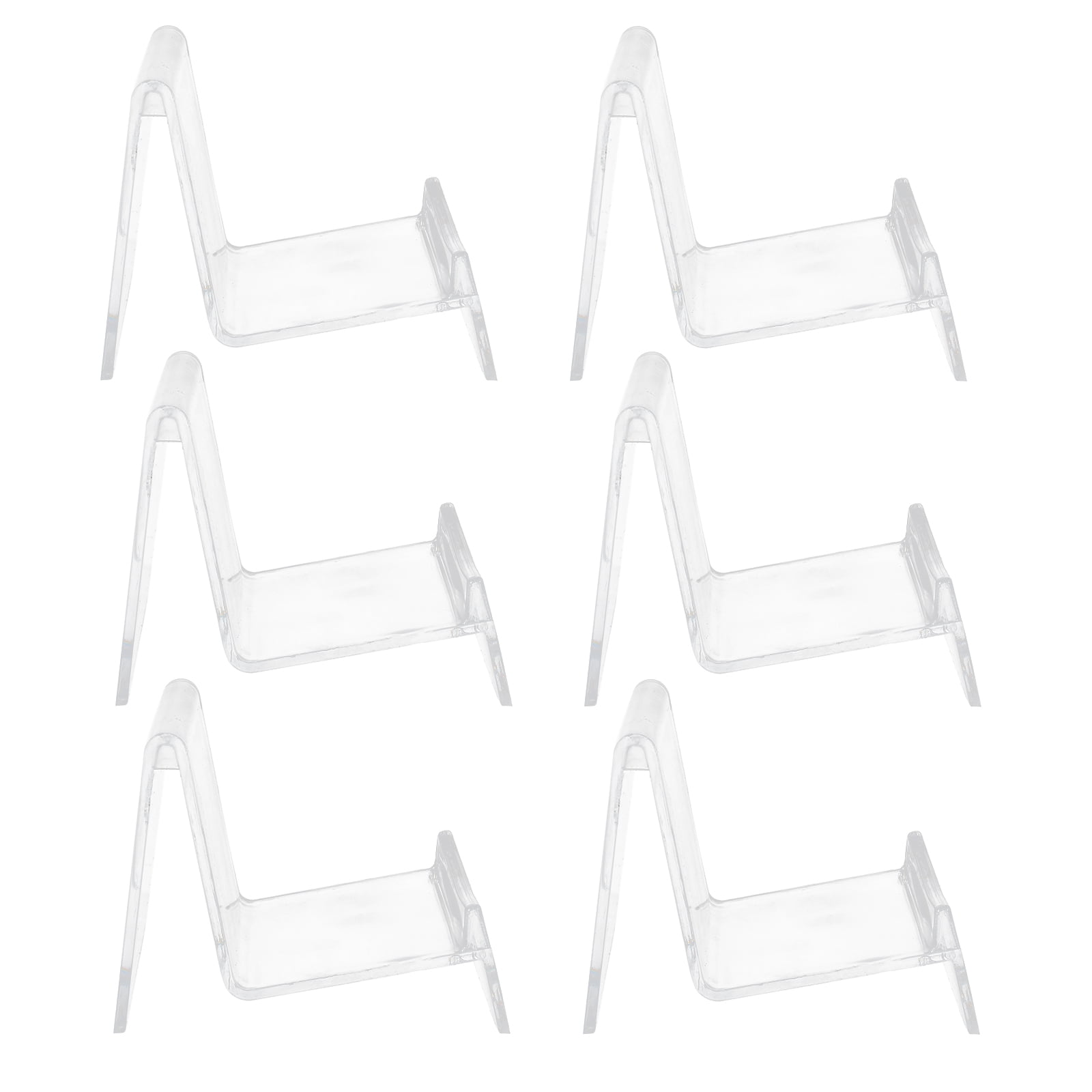 6Pcs Shop Wallet Display Rack Sign Board Holder Trapezoidal Showing ...
