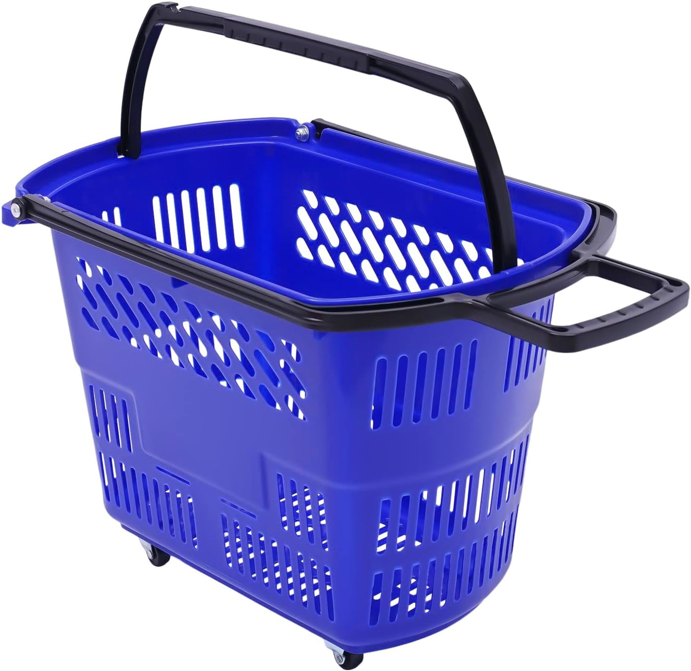 6Pcs Shopping Cart, Modern 35L/9.2Gal Shopping Cart with Wheels and ...
