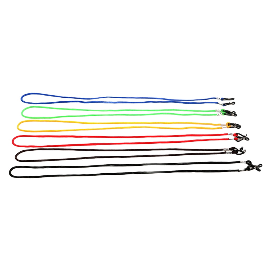 6Pcs Silicone Grip Eyewear Cord Unisex Glasses Chain Antidrop Secure ...