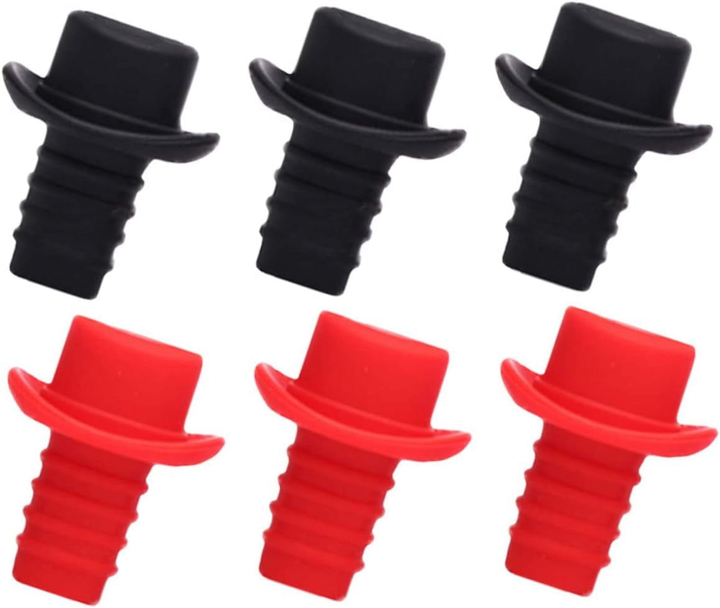 6Pcs Silicone Wine Stopper bar Wine caps Sealer Silicone Wine Bottle ...