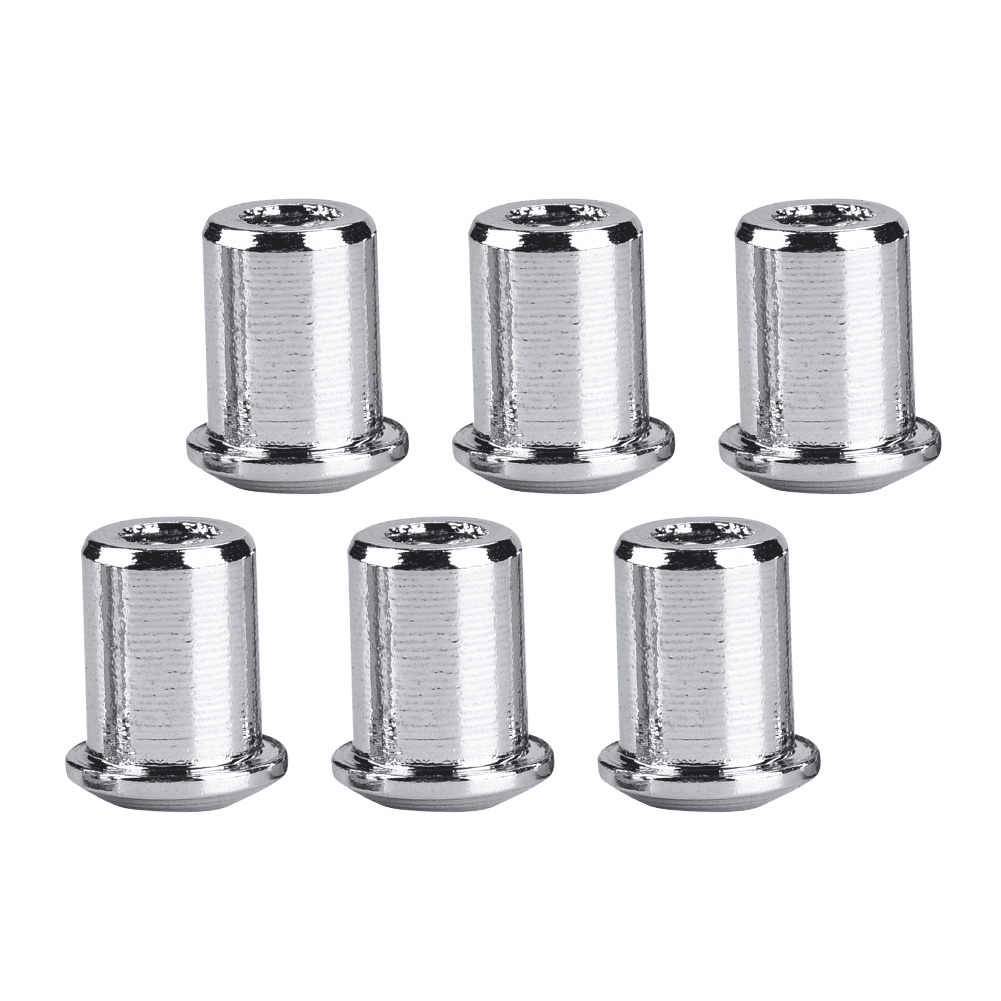6Pcs Silver Through Body String Ferrules, Guitar Bass String Mounting ...