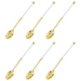 6Pcs Simple Beaded Coffee Spoons Durable Metal Utensils For Salt ...