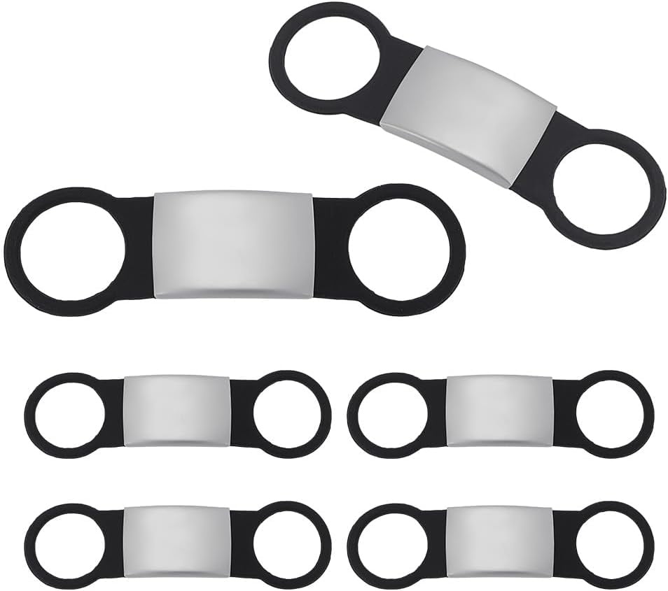 6Pcs Slide on Pet ID Tags Personalized and Custom Dog Id Tag Stainless ...