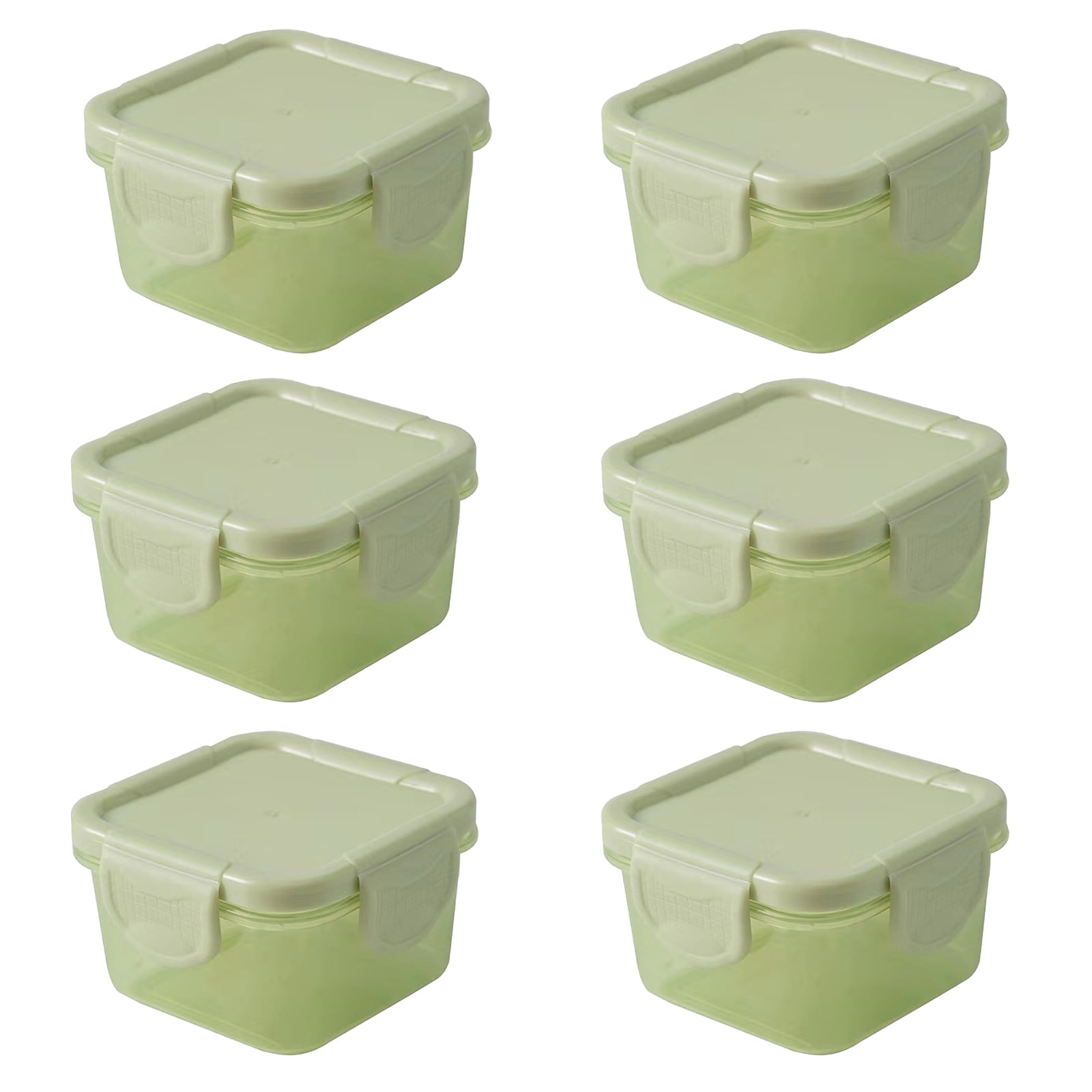 6Pcs Small Food Storage Containers With Leakproof Lids, Condiment Sauce ...