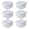 6Pcs Small Food Storage Containers With Leakproof Lids, Condiment Sauce ...