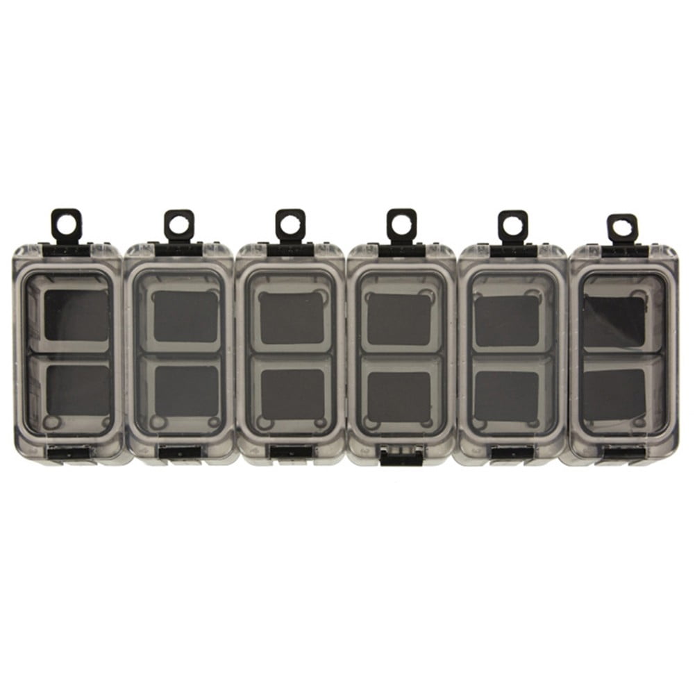 6Pcs Small Tackle Box Tackle Organizer Tray with Magnet Fishing ...