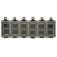 6Pcs Small Tackle Box Tackle Organizer Tray with Magnet Fishing ...