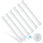 Mainstays 48-84 in. Adjustable Oval Spring Tension Curtain Rod ...