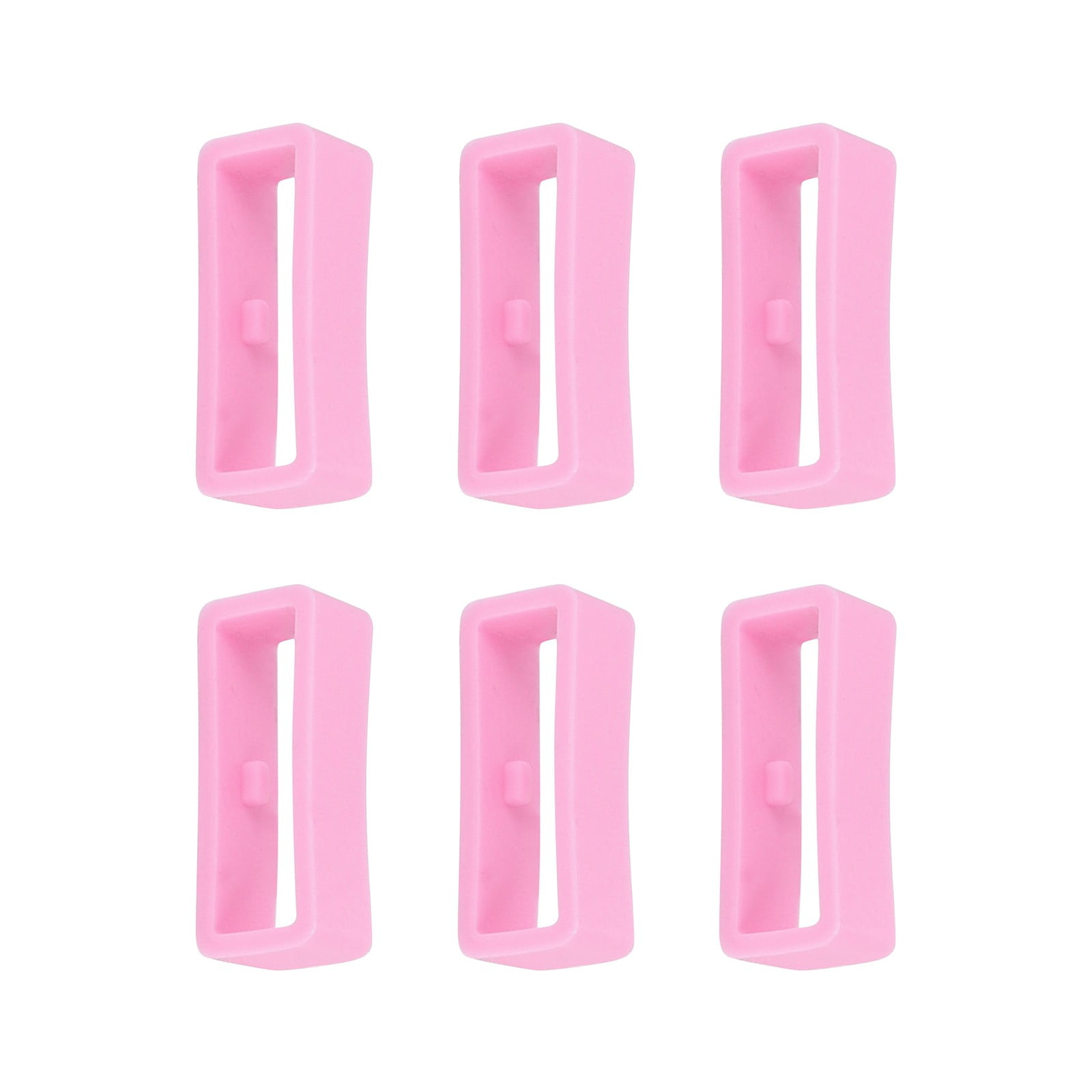 6Pcs Smart Watch Band Loops,22Mm Silicone Fastener Rings Replacement ...