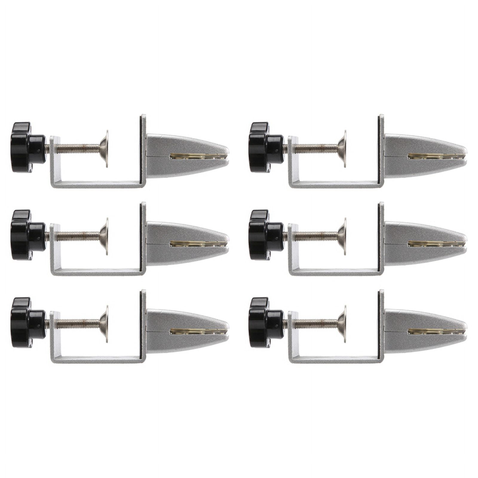 6Pcs Sneeze Guard Clamp Bracket Desk Partition Clamp for 1/8Inch to ...